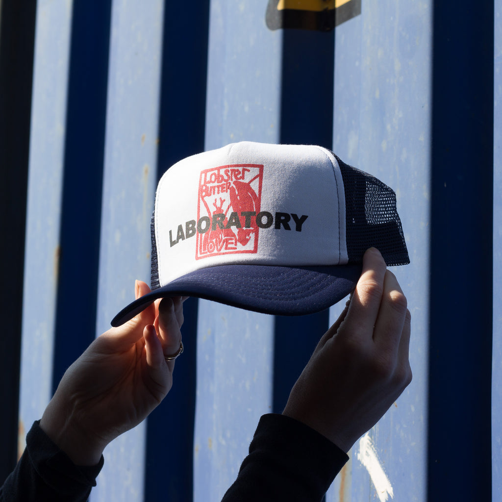 Lobster Butter Love Laboratory Red Trucker Hat – RoosRoast